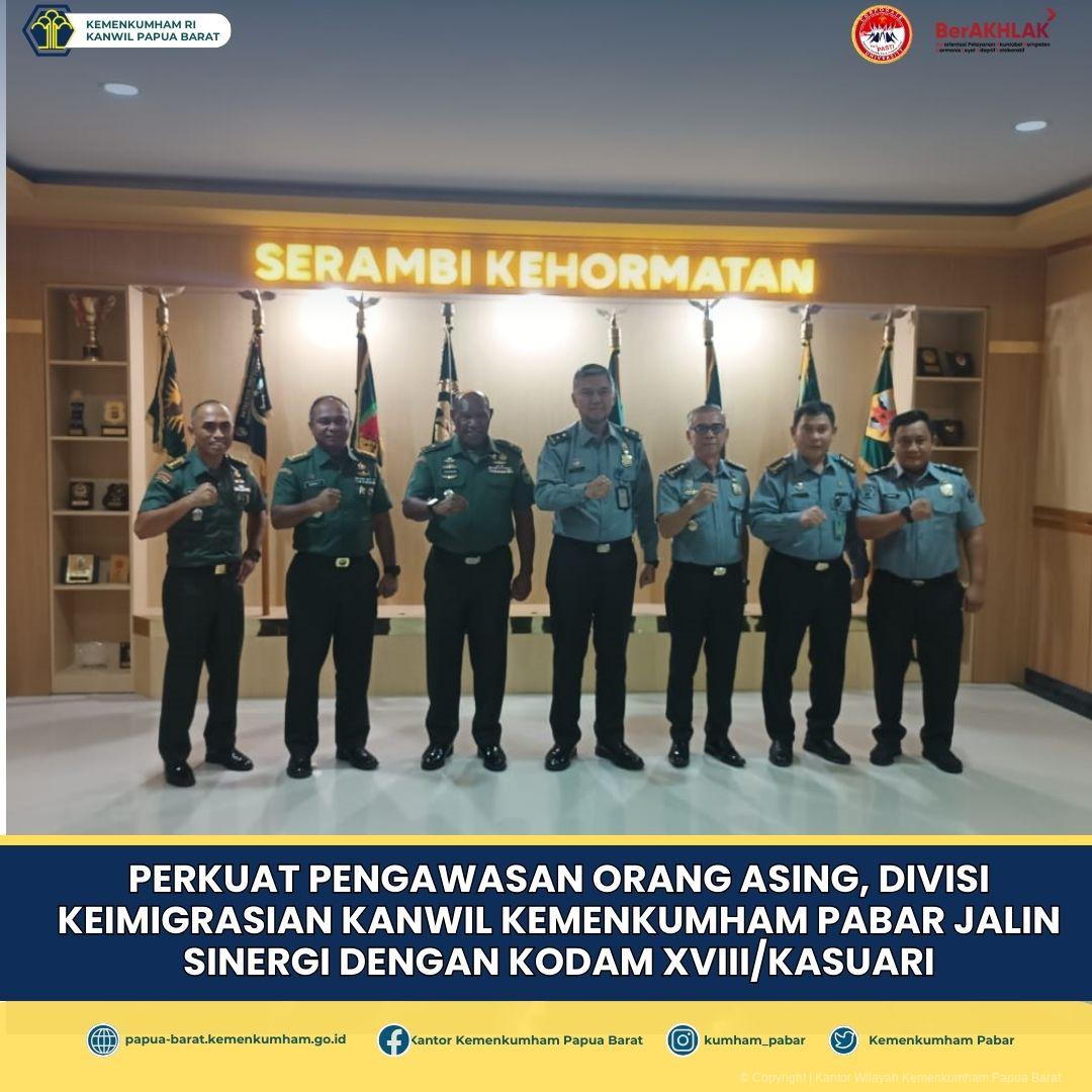 PERKUAT PENGAWASAN ORANG ASING, DIVISI KEIMIGRASIAN KANWIL KEMENKUMHAM PABAR JALIN SINERGI ...